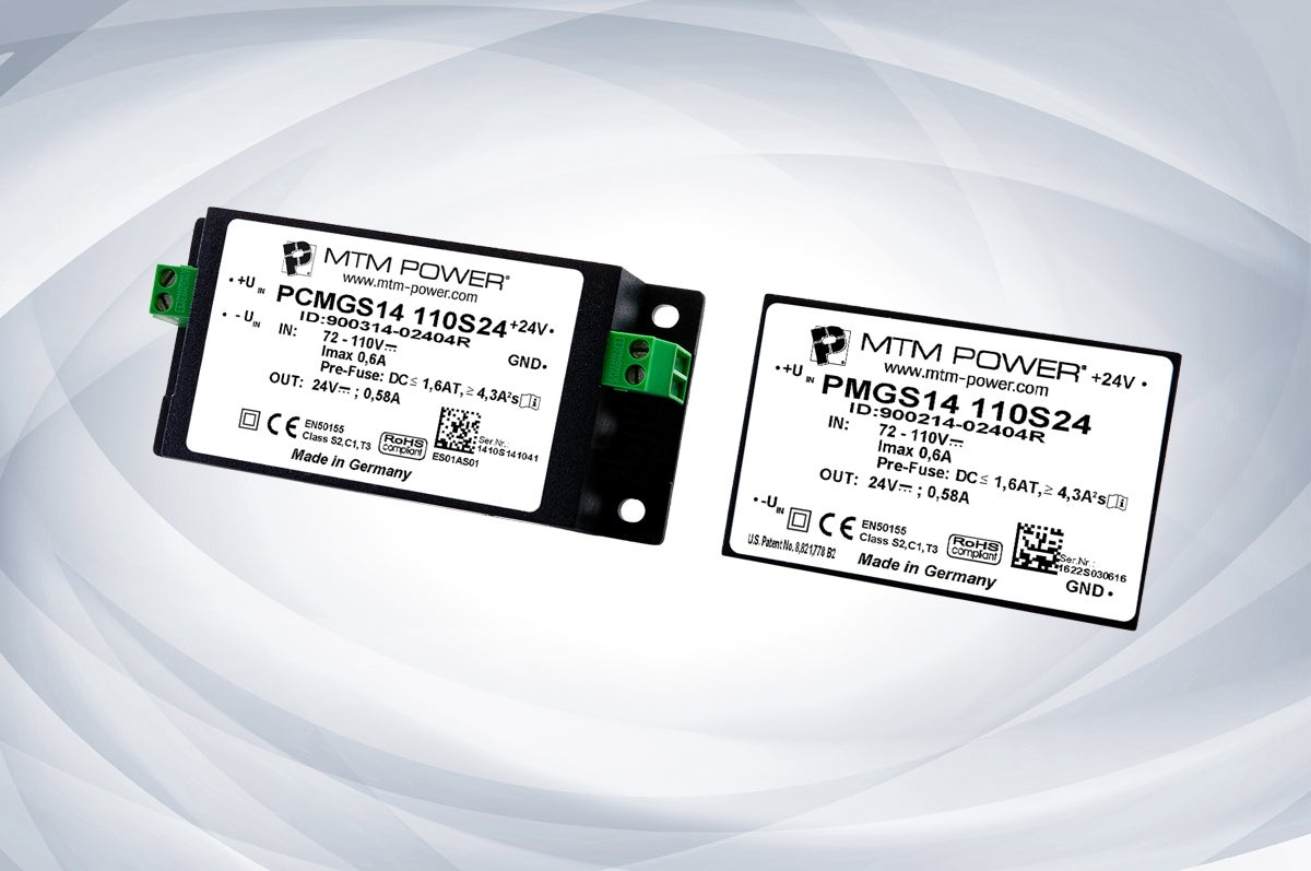 MTM Power Offers Small 14W DC / DC Converters - Railway Technology